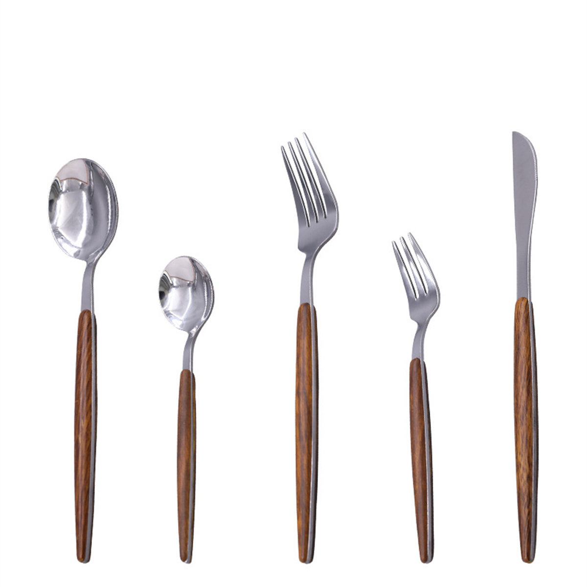 Latitude Run® 20-Piece Stainless Steel Cutlery Set - Fun Spoon And Fork ...