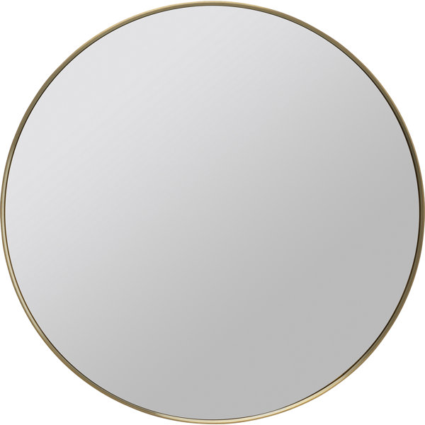 KARE Design Mirror Curve MO Brass Ø60cm | Wayfair.co.uk