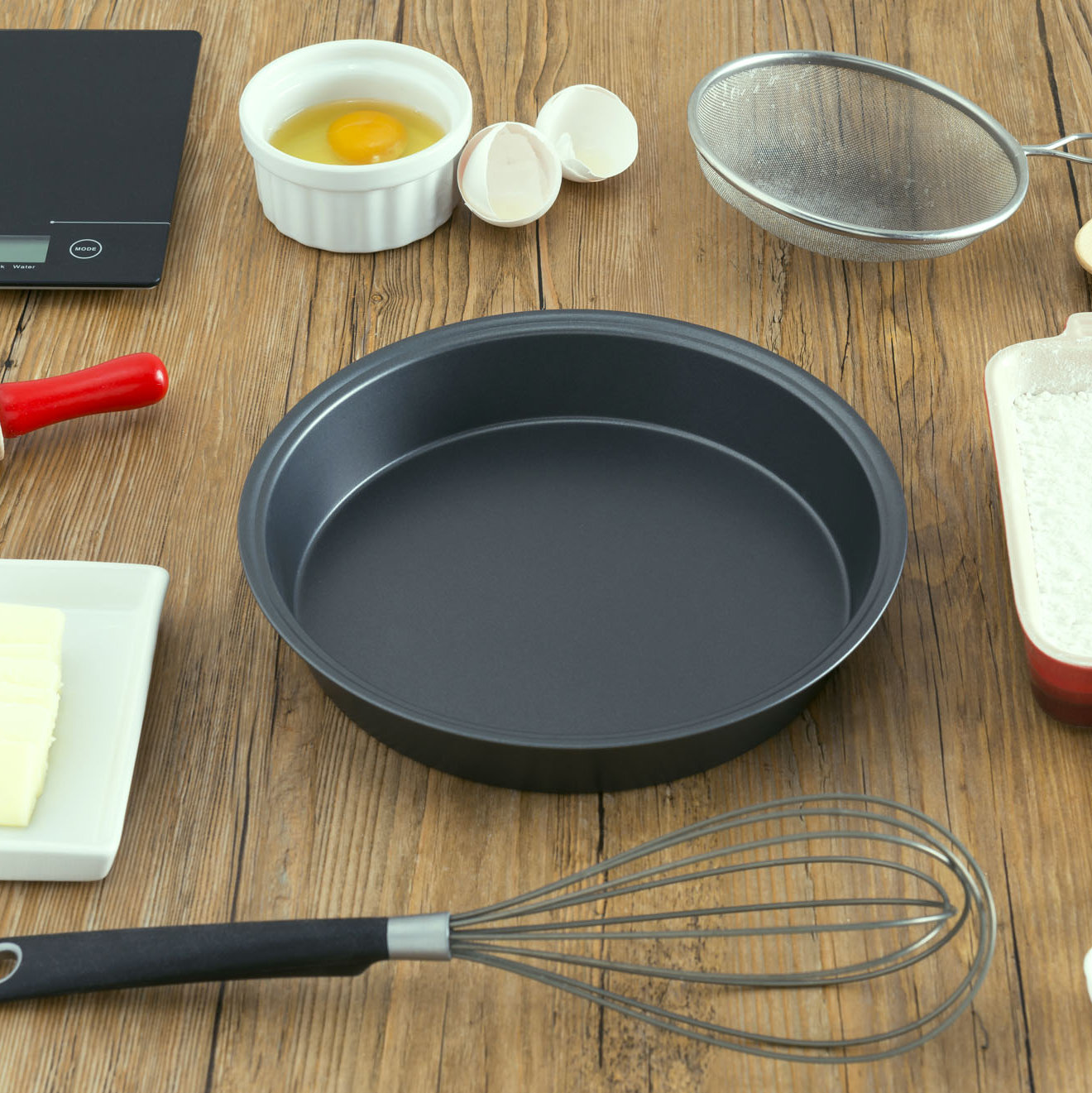 Home Basics 9.85" Round Non-Stick Steel Classic Cake Pan | Wayfair