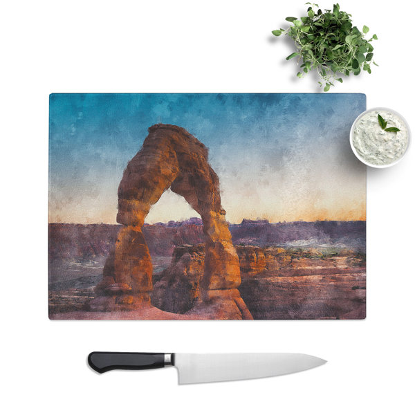 East Urban Home The Stone Arch in Uah Chopping Board | Wayfair.co.uk