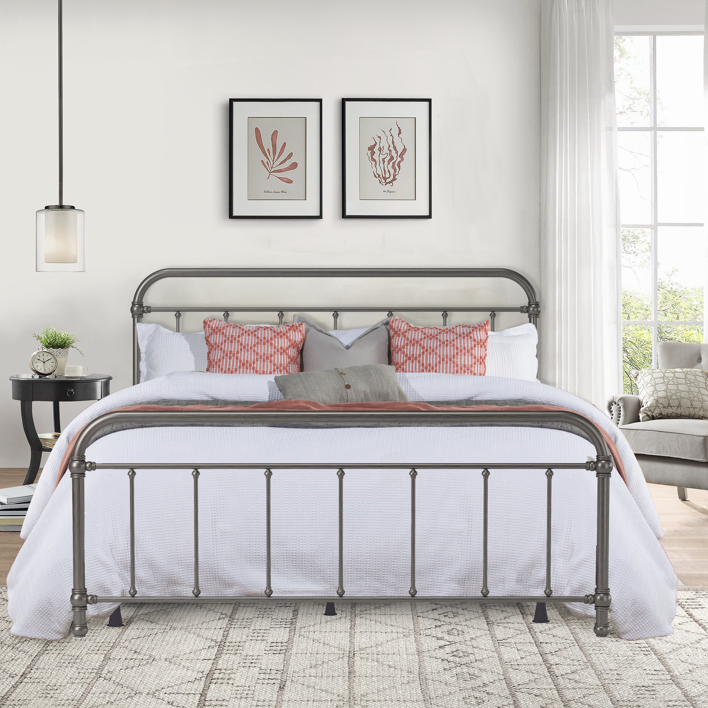 Lark Manor Michaela Full / Double Low Profile Standard Bed & Reviews ...