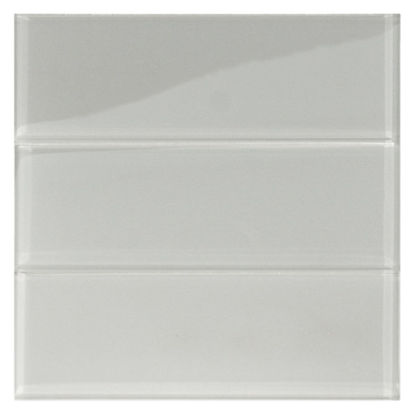 CNKTile Lithium 4" x 12" Glass Mosaic Tile in Smoke - Wayfair Canada