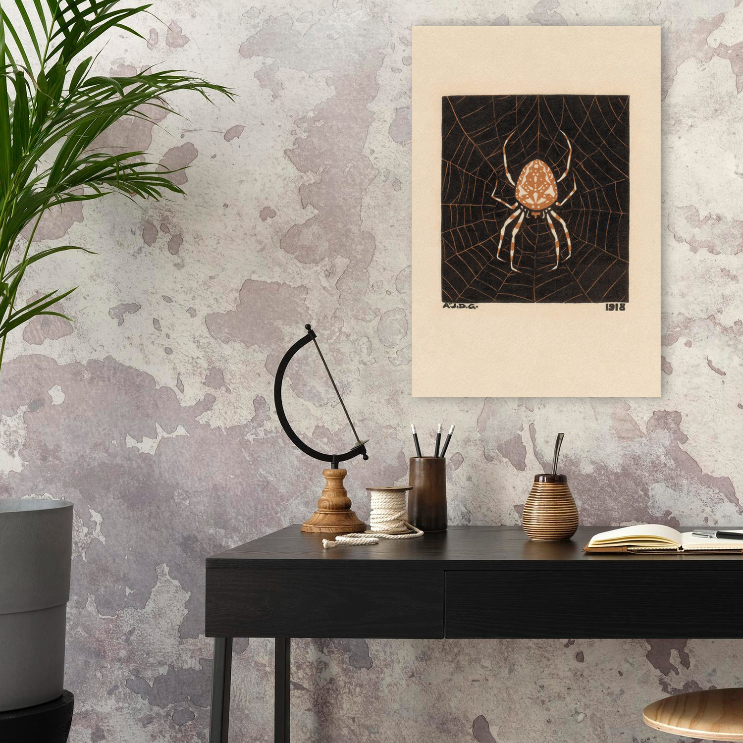 Lark Manor™ Spider In A Web, 1918 - Museum Vintage Animals Holidays ...
