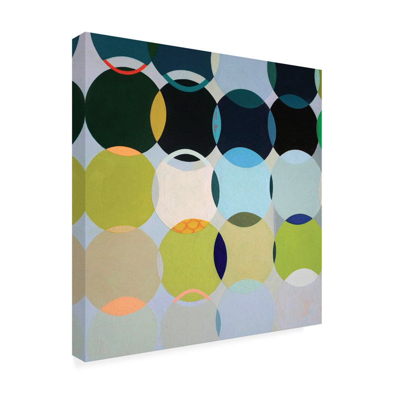 Ebern Designs Circles No 1 by Naomi Taitz Duffy - Unframed Print on ...