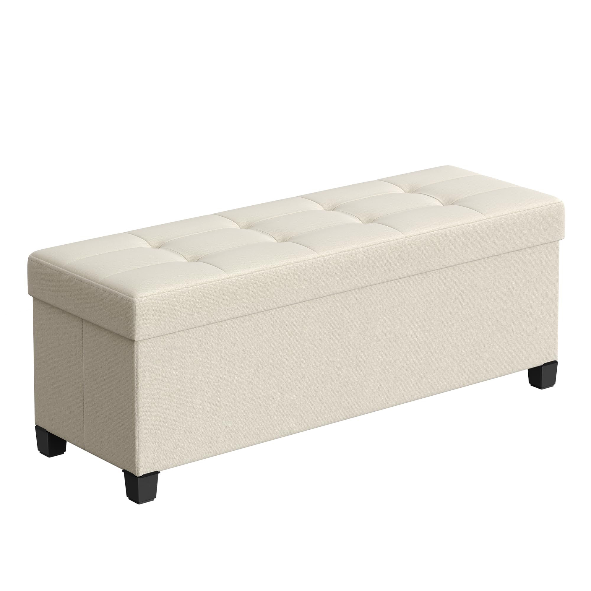 Ebern Designs Storage Ottoman Bench Foldable Foot Rest with Legs | Wayfair