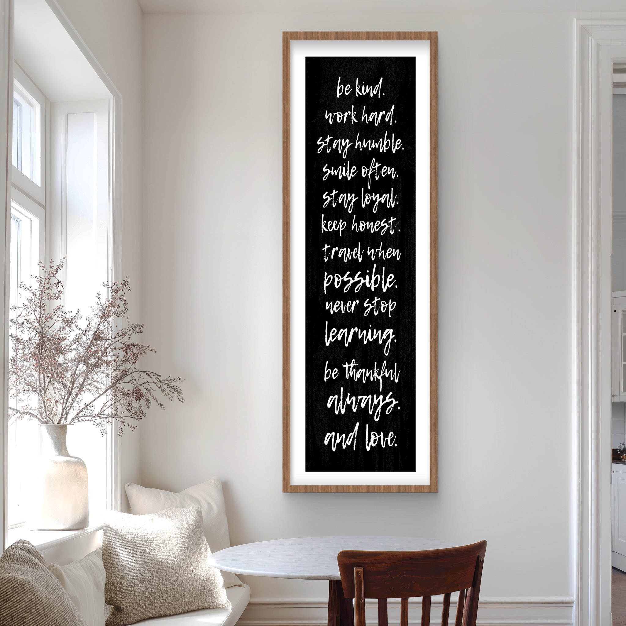 Lark Manor™ Be Kind Work Hard Stay Humble Framed Print | Home Decor ...