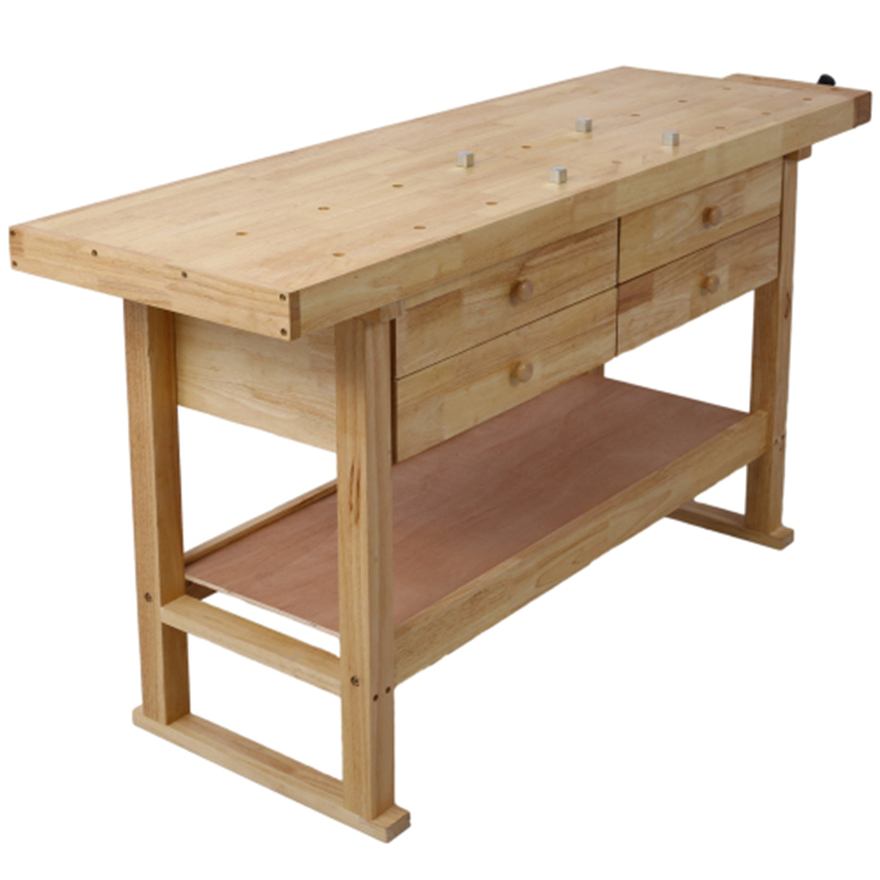 Latitude Run® Wooden Workbench for Garage Workshop and Home - Wayfair ...