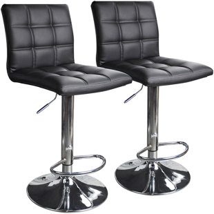 Full Back Swivel Bar Height Bar Stools You'll Love | Wayfair