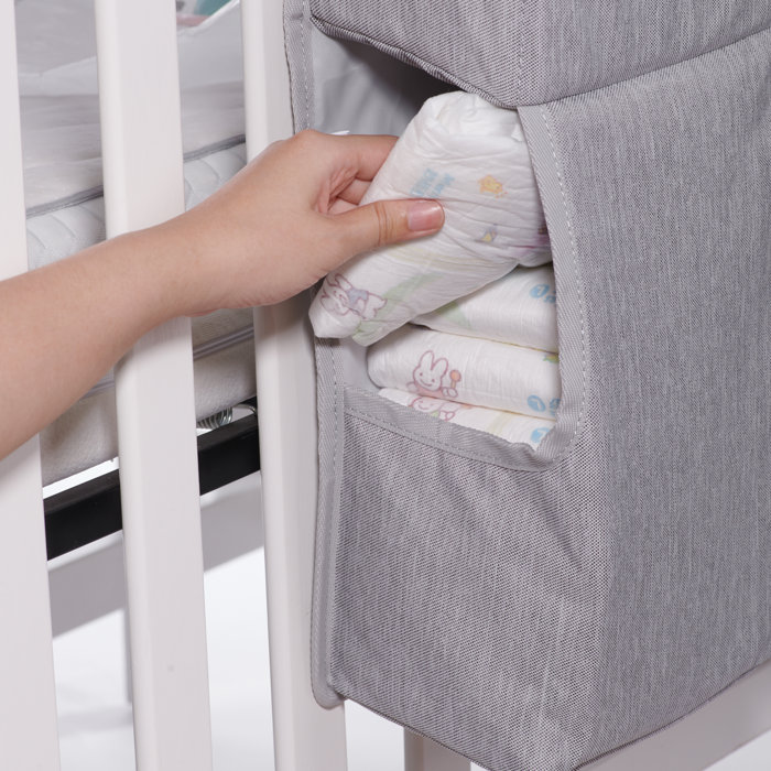 Rebrilliant Luvada Hanging Diaper Caddy Crib Diaper Organizer | Wayfair