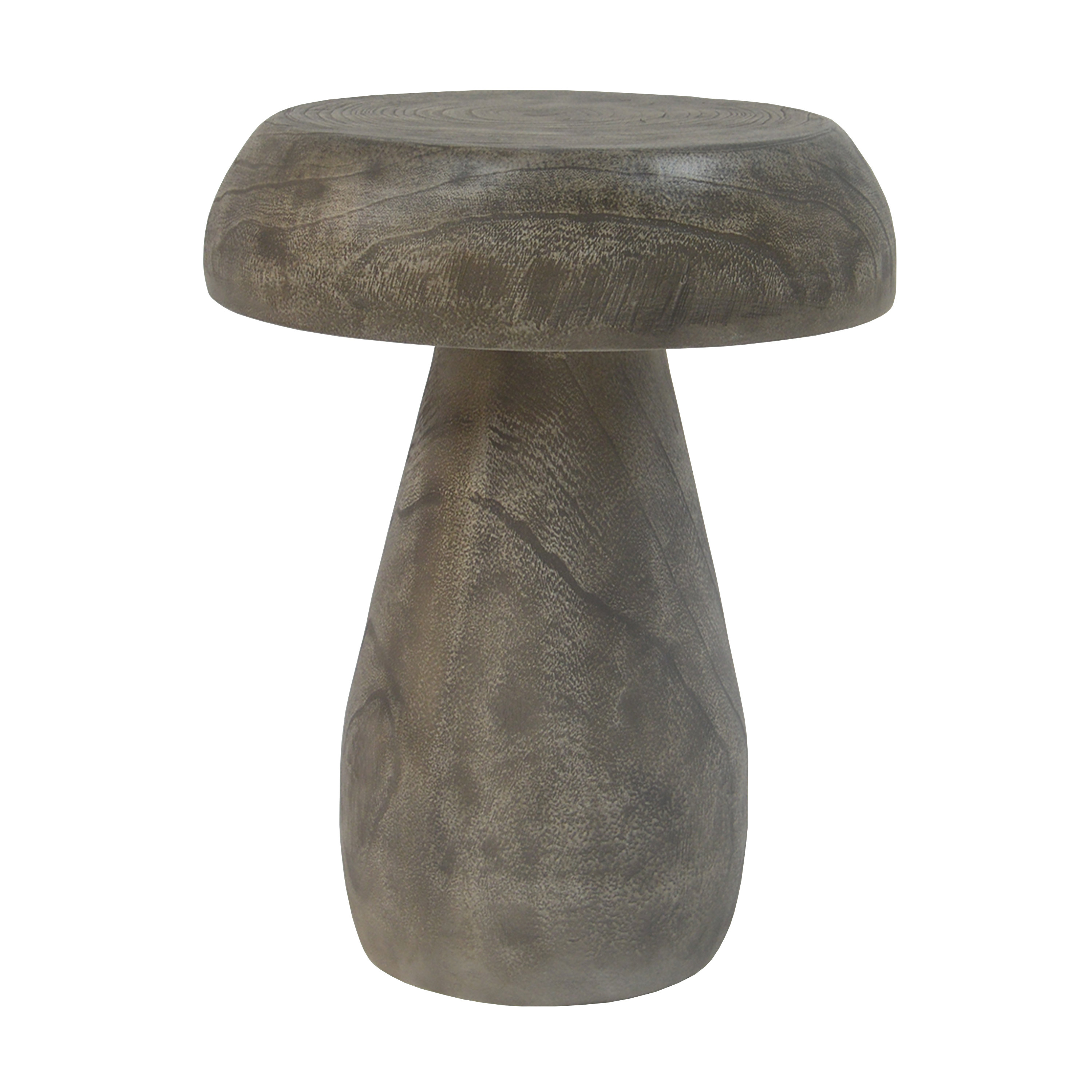 Latitude Run® Outdoor MGO Accent End Table, Mushroom-Shaped Patio Table ...