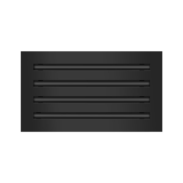 Texas Buildmart BUILDMART - 14x8 Black Modern AC Vent Cover - Standard ...