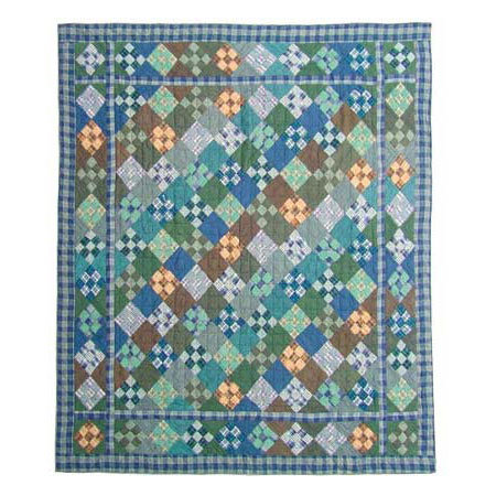 Patch Magic Chambray Nine Patch Single Quilt & Reviews | Wayfair