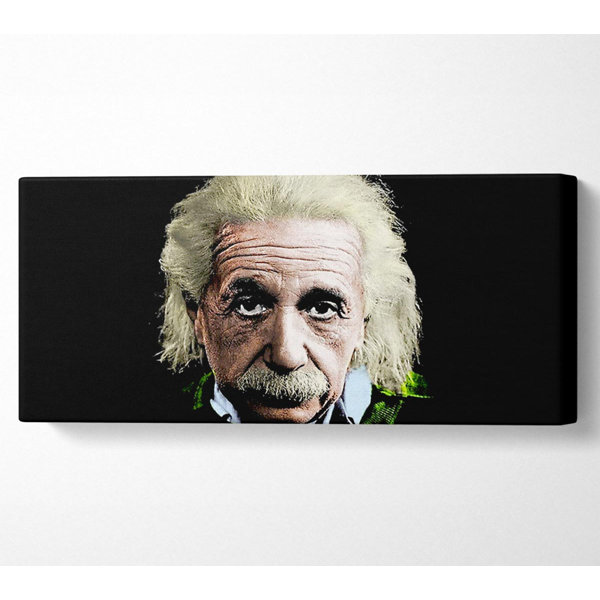 Rosalind Wheeler Albert Einstein Retro Colours - Wrapped Canvas Print ...