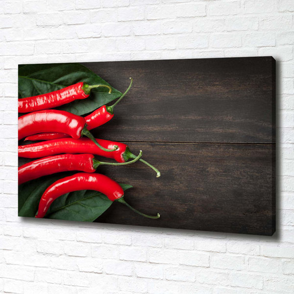 Brayden Studio Chilli Peppers - No Frame Print on Canvas | Wayfair.co.uk