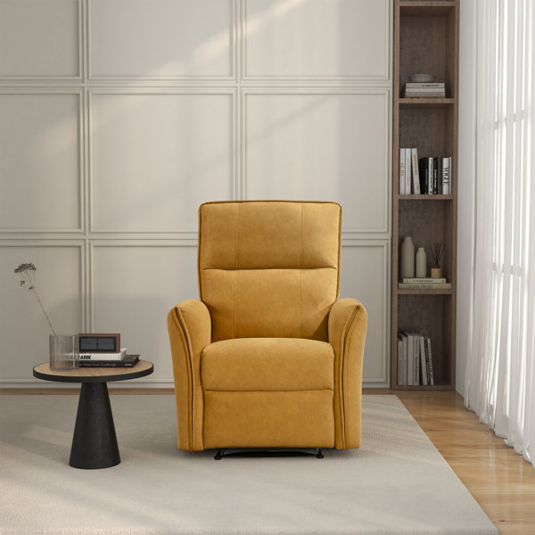 Latitude Run® Andee Microsuede Fabric Electric Power Recliner Chair ...