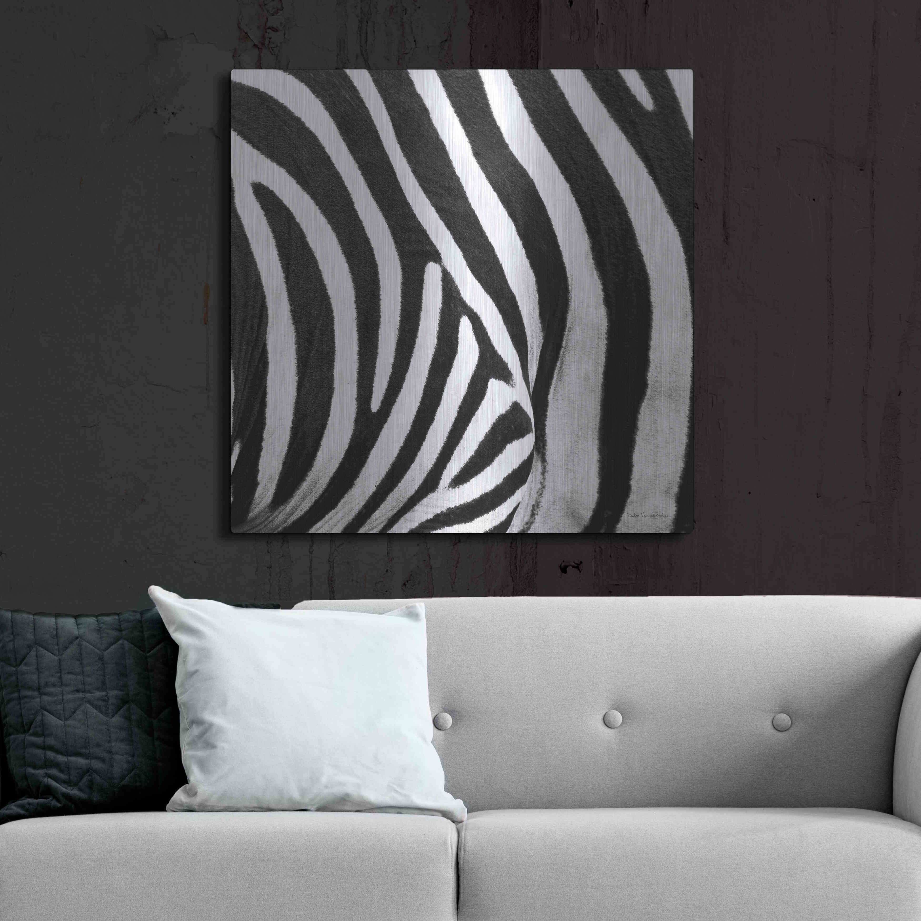 Luxe Metal Art 'Zebra IV' By Debra Van Swearingen, " Zebra IV " by ...