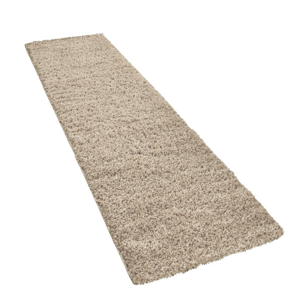 Ebern Designs Alaga Shag Beige Area Rug & Reviews | Wayfair