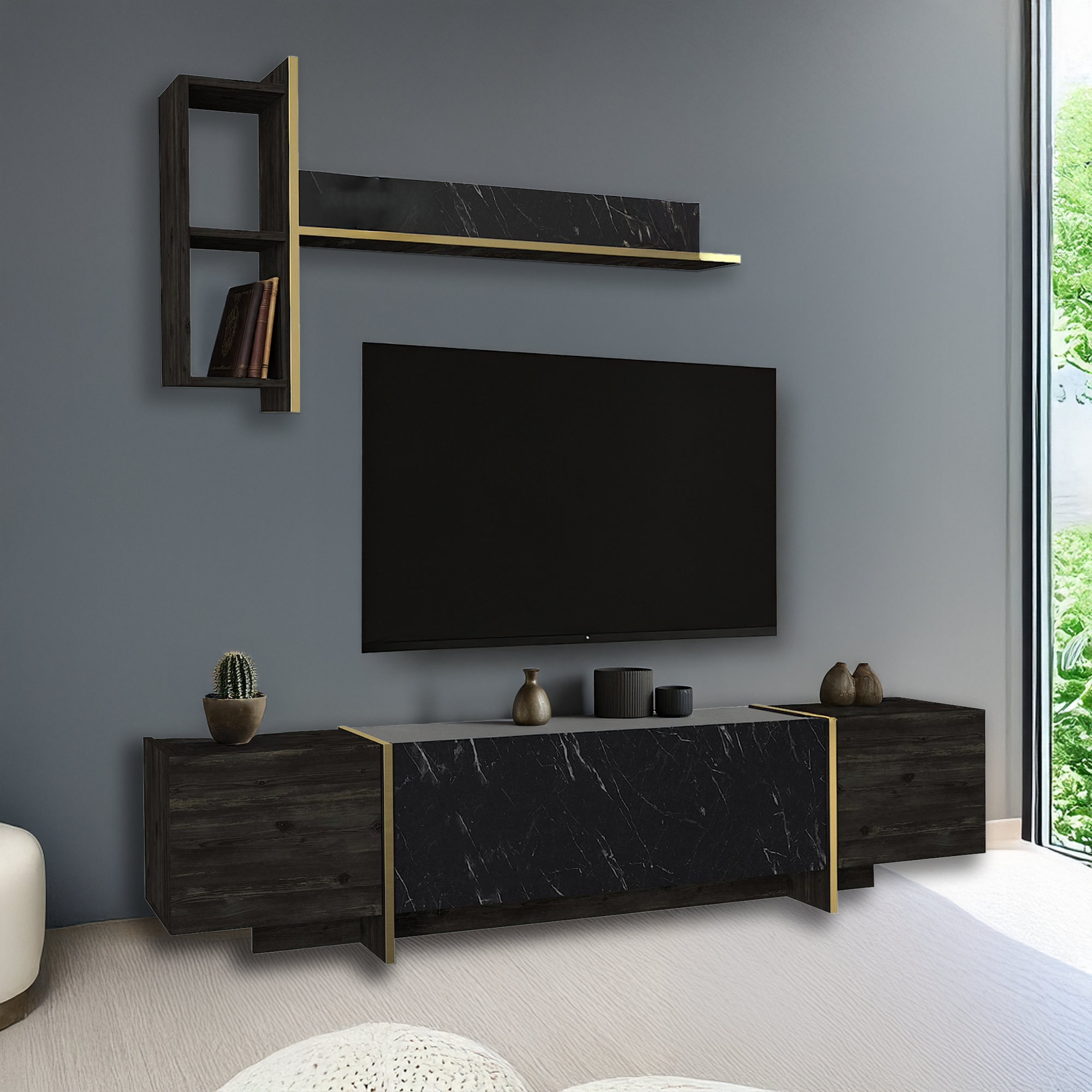 Corrigan Studio® Entertainment Center TV Stand For Tvs Up To 75'' | Wayfair