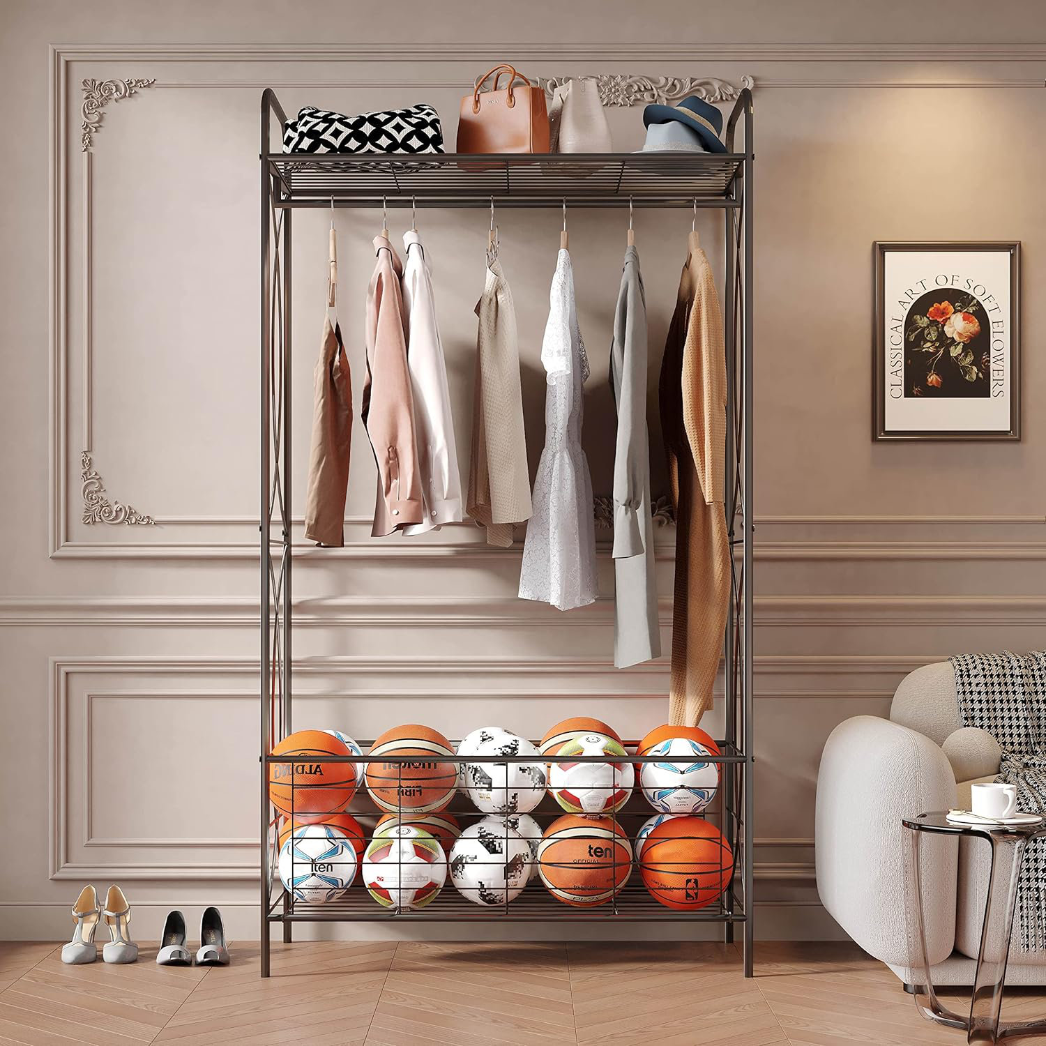 Rebrilliant Langridge 35.4'' Metal Clothing Rack - Wayfair Canada