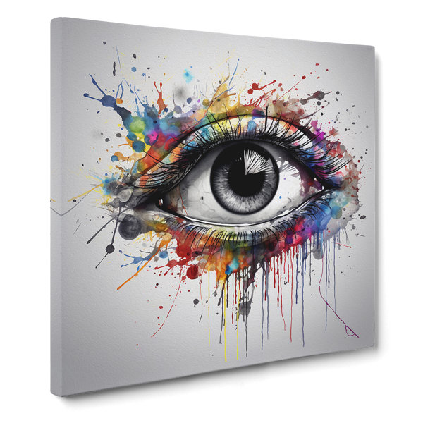 17 Stories Eye Splatter - No Frame Print | Wayfair.co.uk