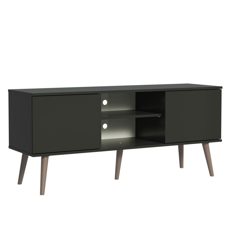 Corrigan Studio® Konyn TV Stand Console with 2 Doors and 2 Shelves with ...