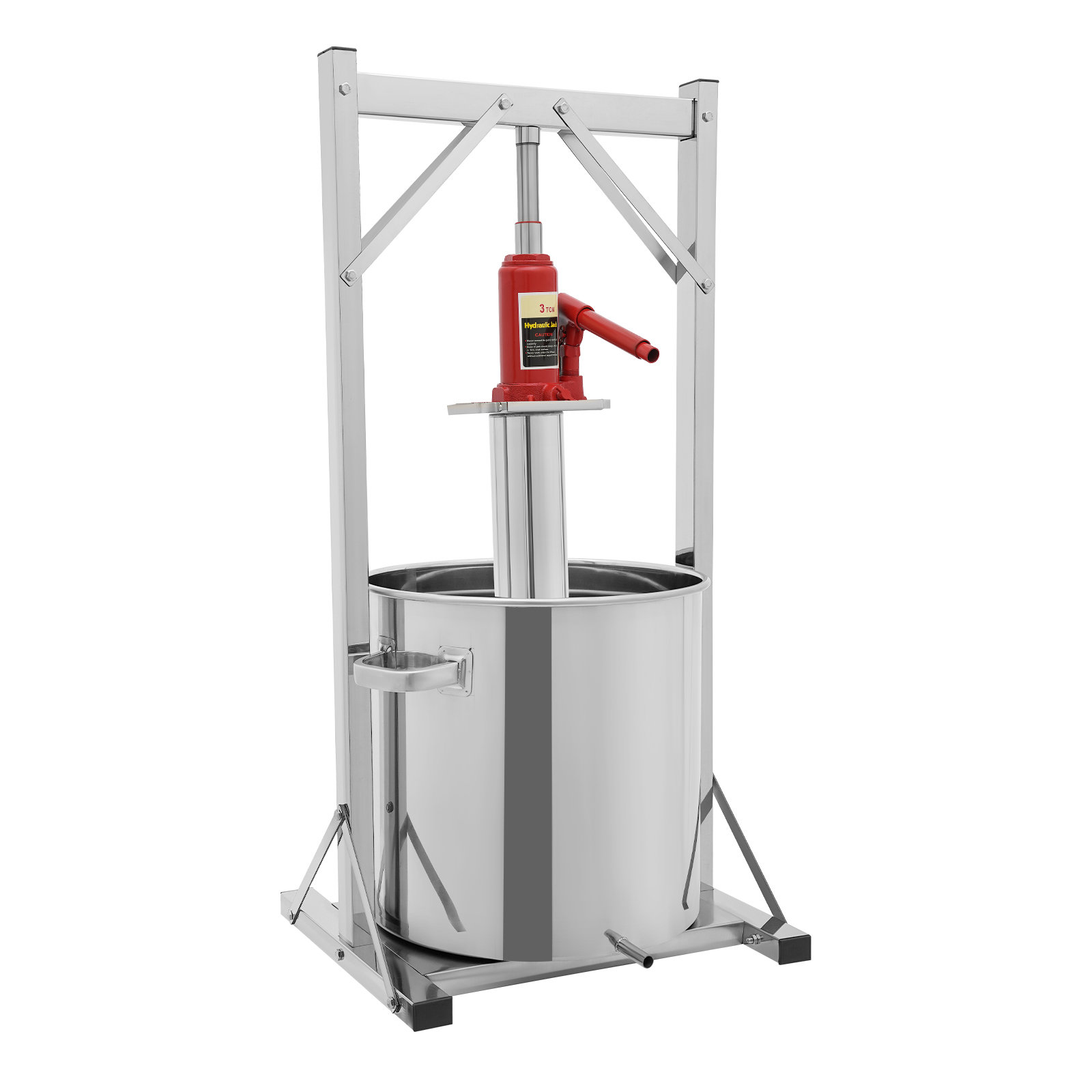 YYBUSHER 9.51Gal Fruit Wine Press Stainless Steel Hydraulic Jack Press ...
