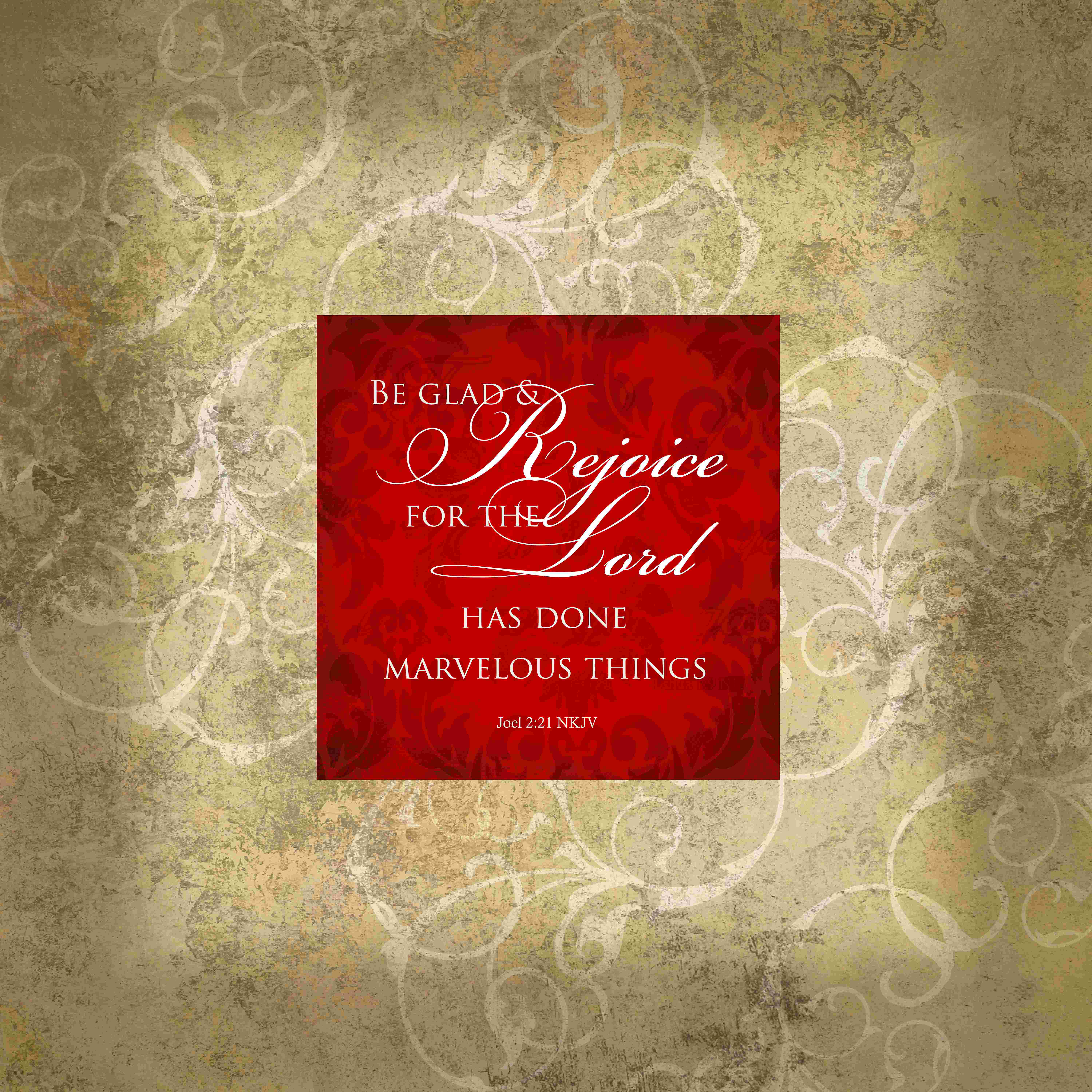 Winston Porter Be Glad and Rejoice 2 - Wrapped Canvas Print | Wayfair