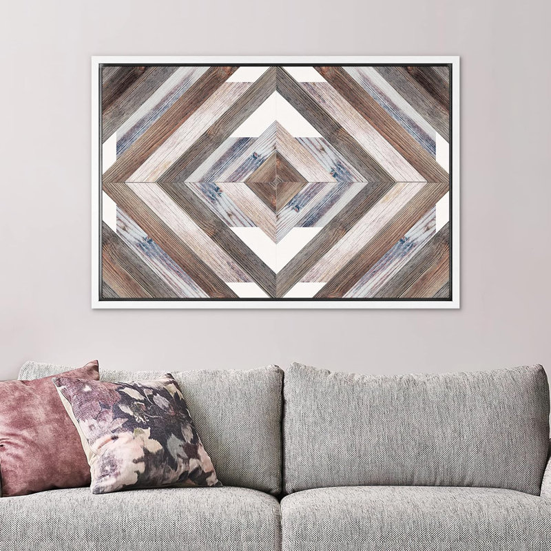 IDEA4WALL Western Decor Geometric Diamond Collage Abstract Shapes Art ...