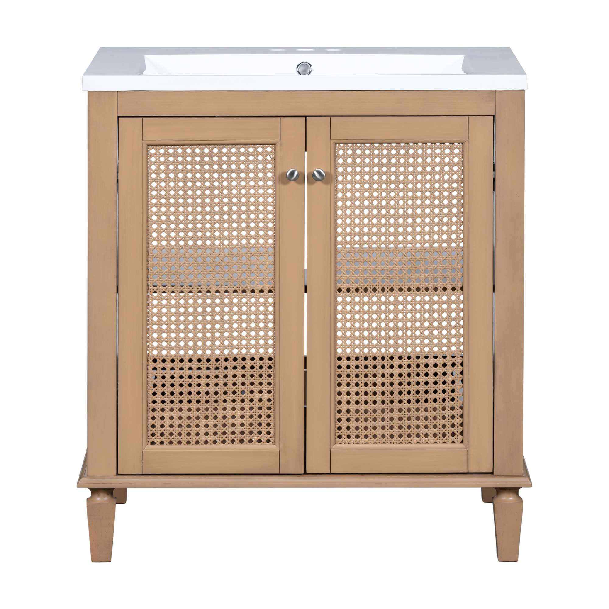 Bay Isle Home Bathroom Storage Vanity With Resin Sink And Hidden Drawer ...