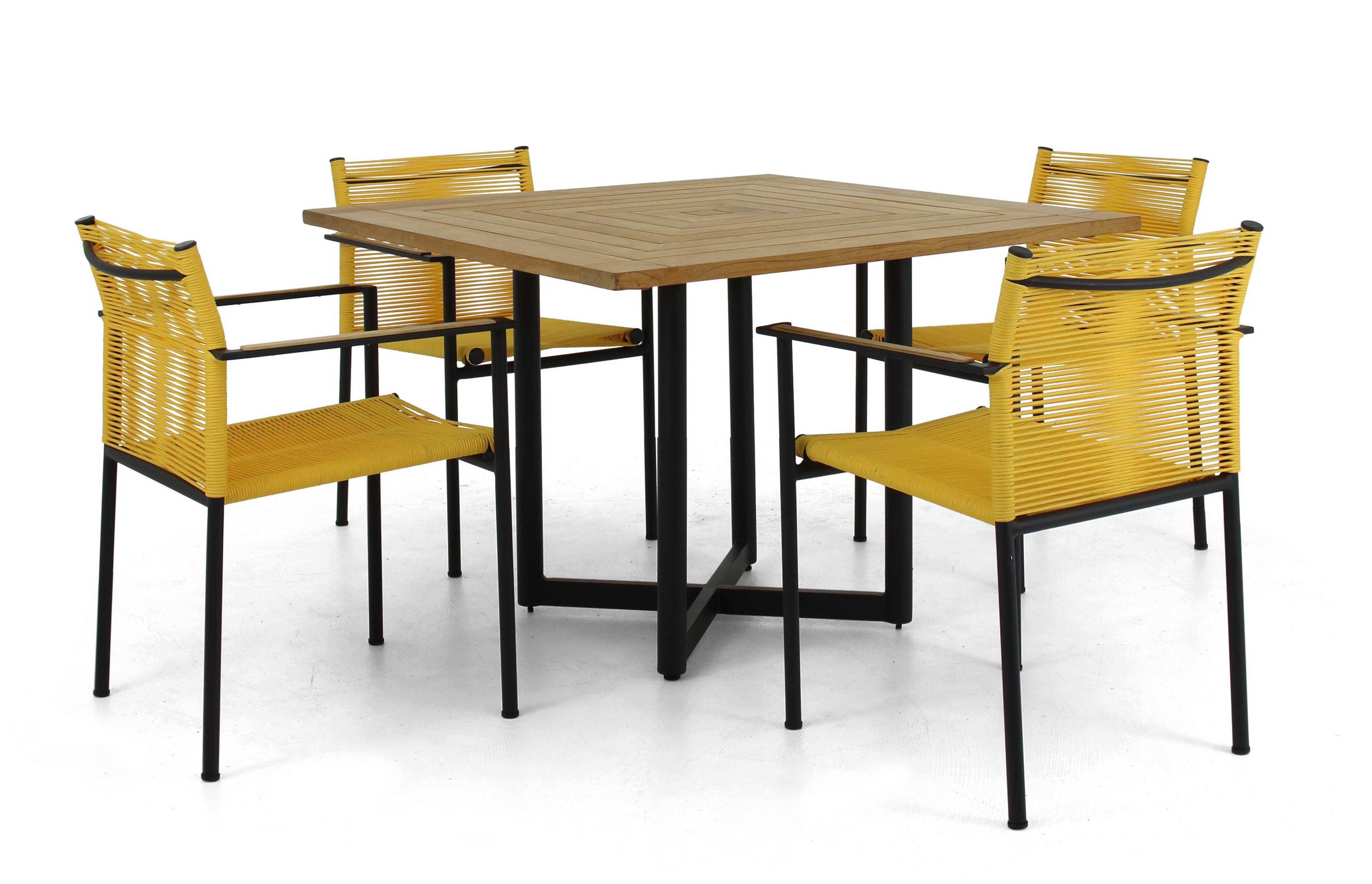 Birch Lane™ Selene 4 - Person Square Outdoor Dining Set | Wayfair