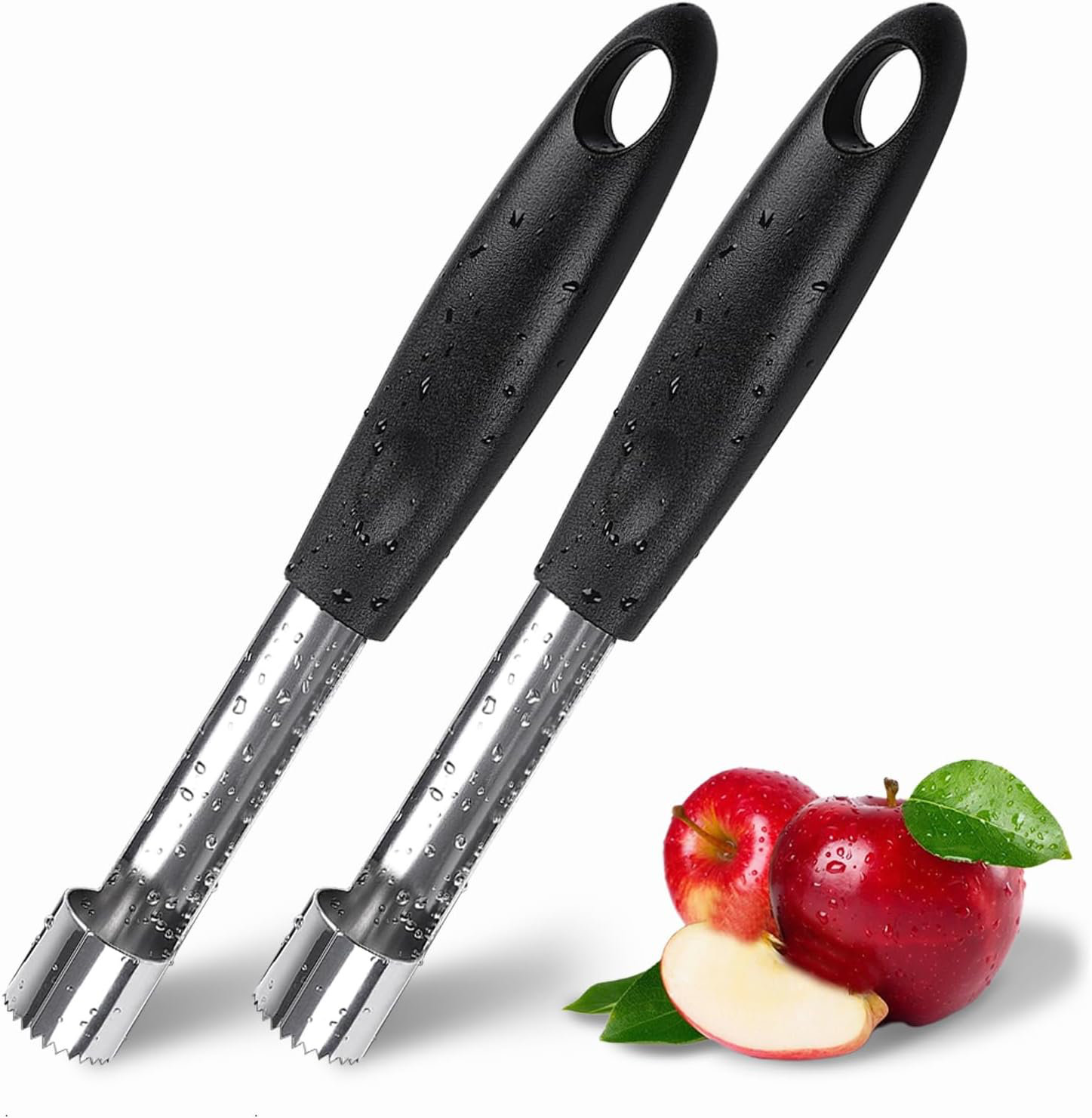 Artmeer Stainless Steel Apple Corer – Sharp Serrated Tip, Ergonomic Non ...