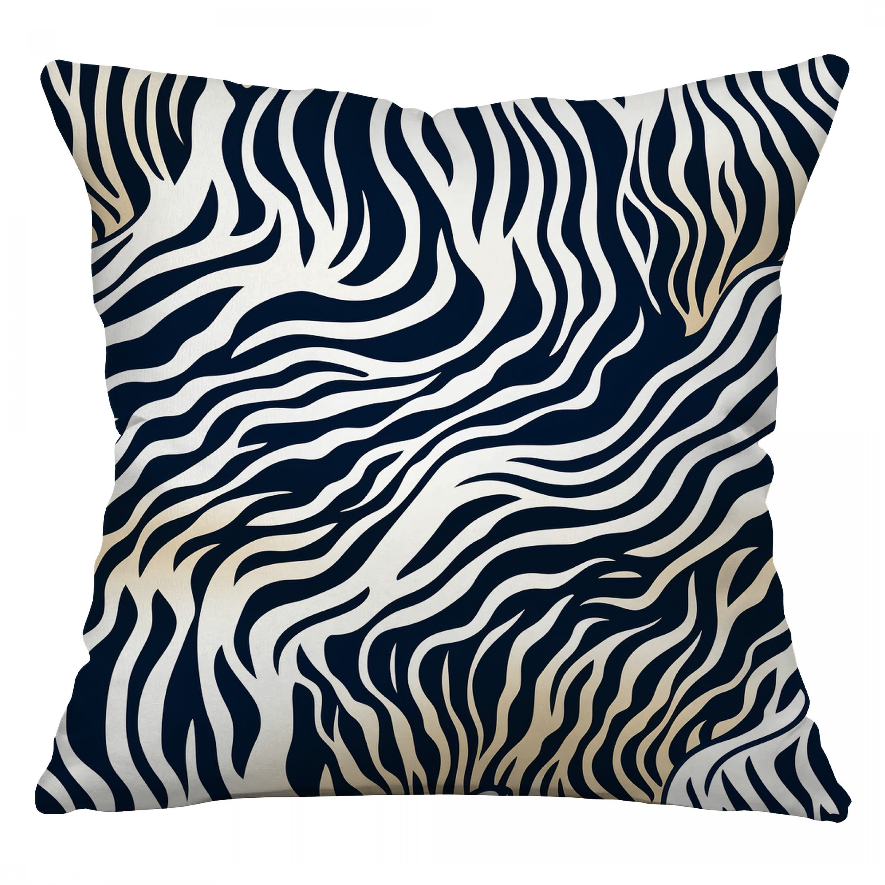 VisionDecor Zebra Throw Pillow, Animal Cotton Twill Pillows | Wayfair