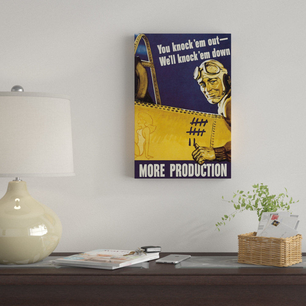 East Urban Home 'WWII Propaganda Poster of a Fighter Pilot Pointing ...