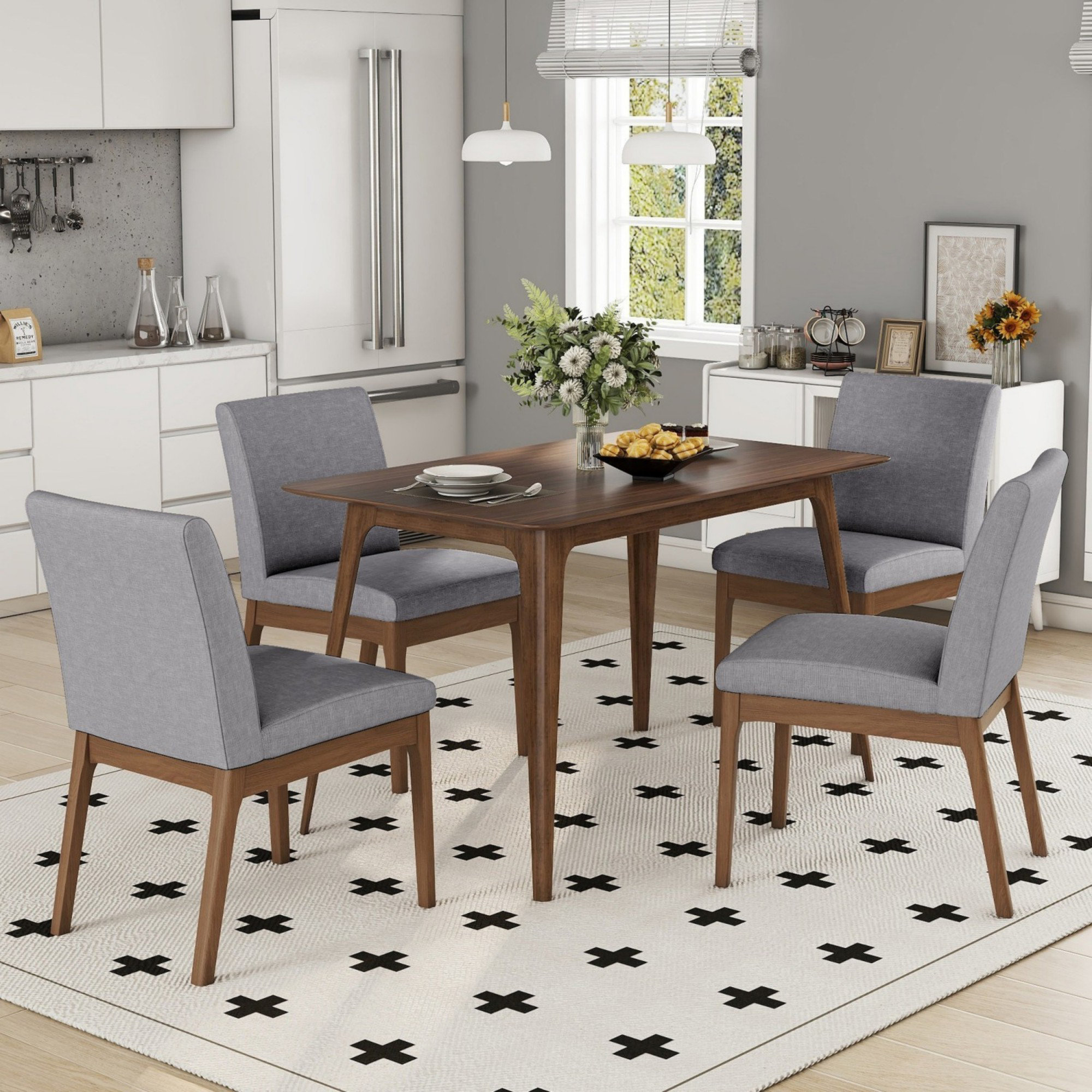 Corrigan Studio Dining Table Set 5 Pieces - Wayfair Canada