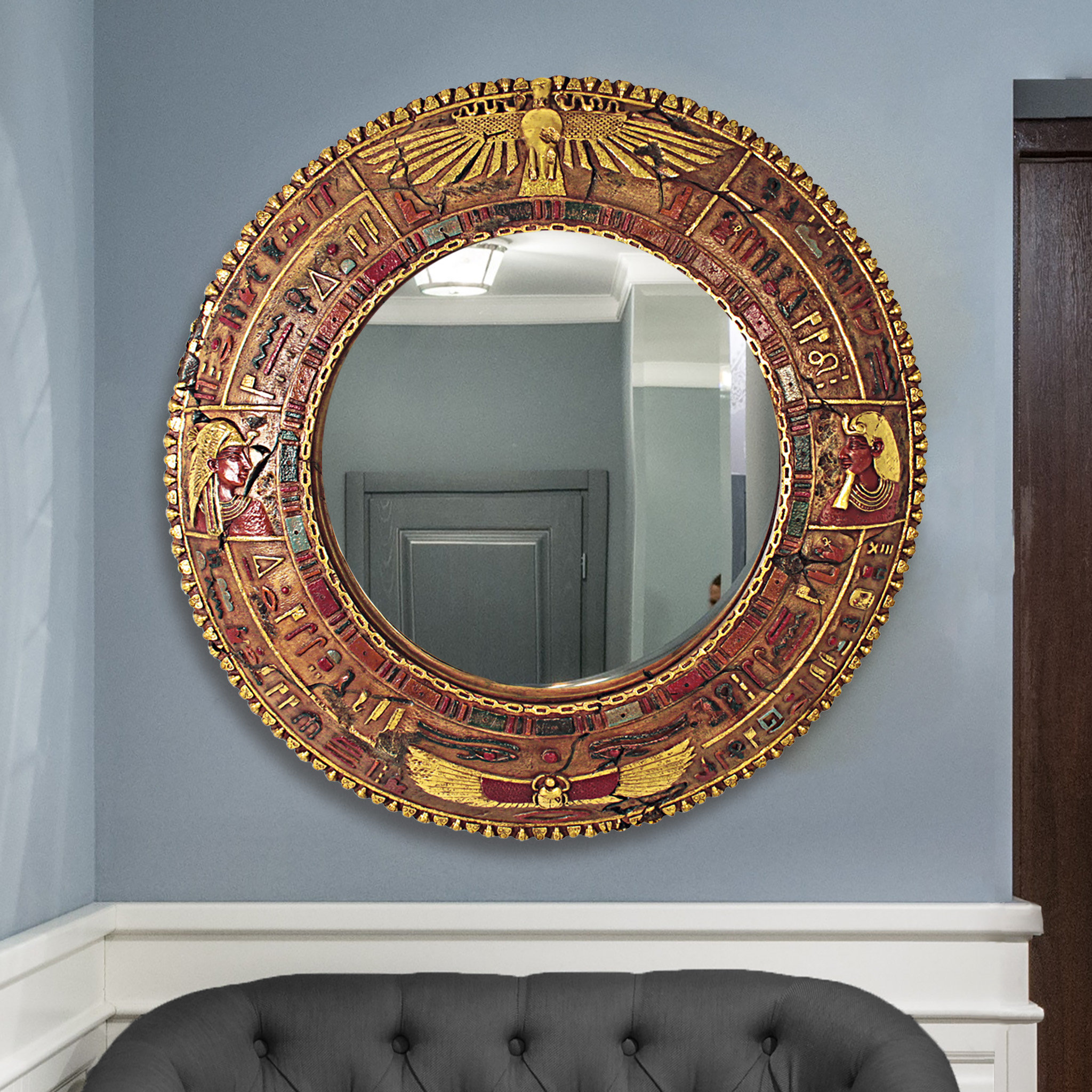 Design Toscano Temple of Luxor Sculptural Wall Mirror - Wayfair Canada