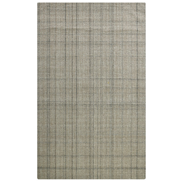 Ebern Designs Hand Tufted Wool Plaid Rug & Reviews | Wayfair