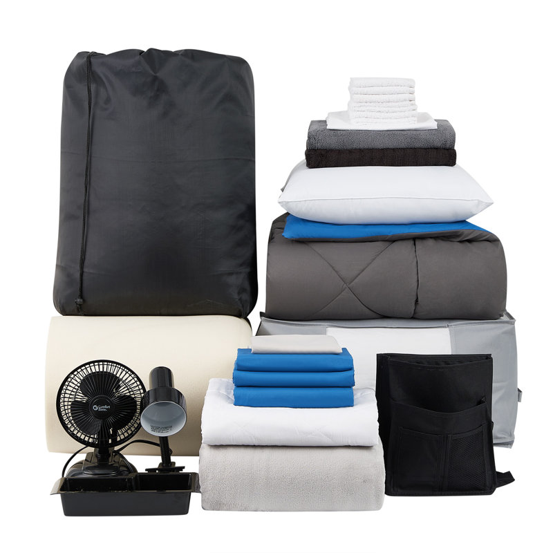 DormCo Fully-Loaded - Twin XL Dorm Bedding + College Student Essentials ...