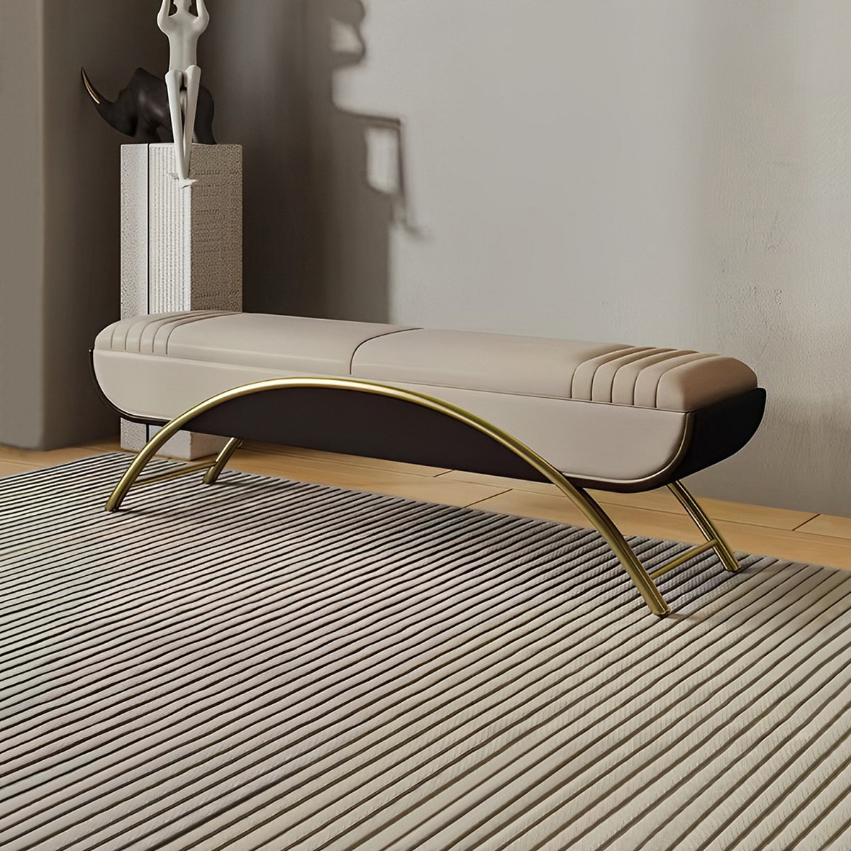 Creative bed end stool Italian Light Luxury Bed End Stool Long Stool ...