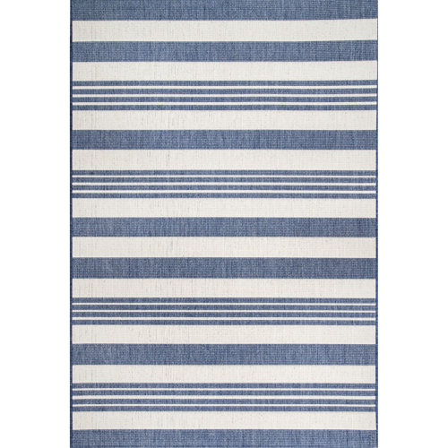 Blue Striped Area Rugs You'll Love | Wayfair