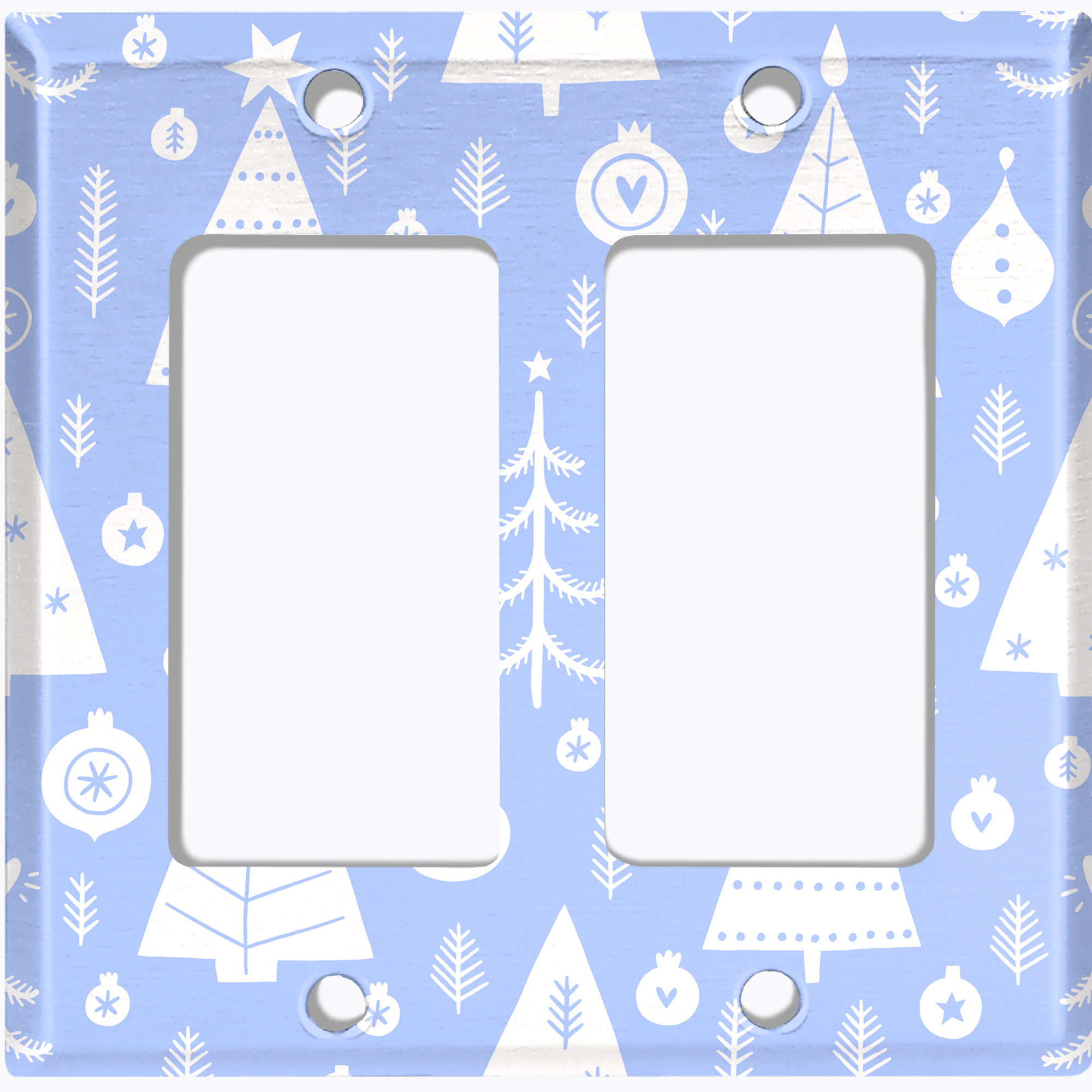 WorldAcc Metal Light Switch Plate Outlet Cover (Christmas Tree ...