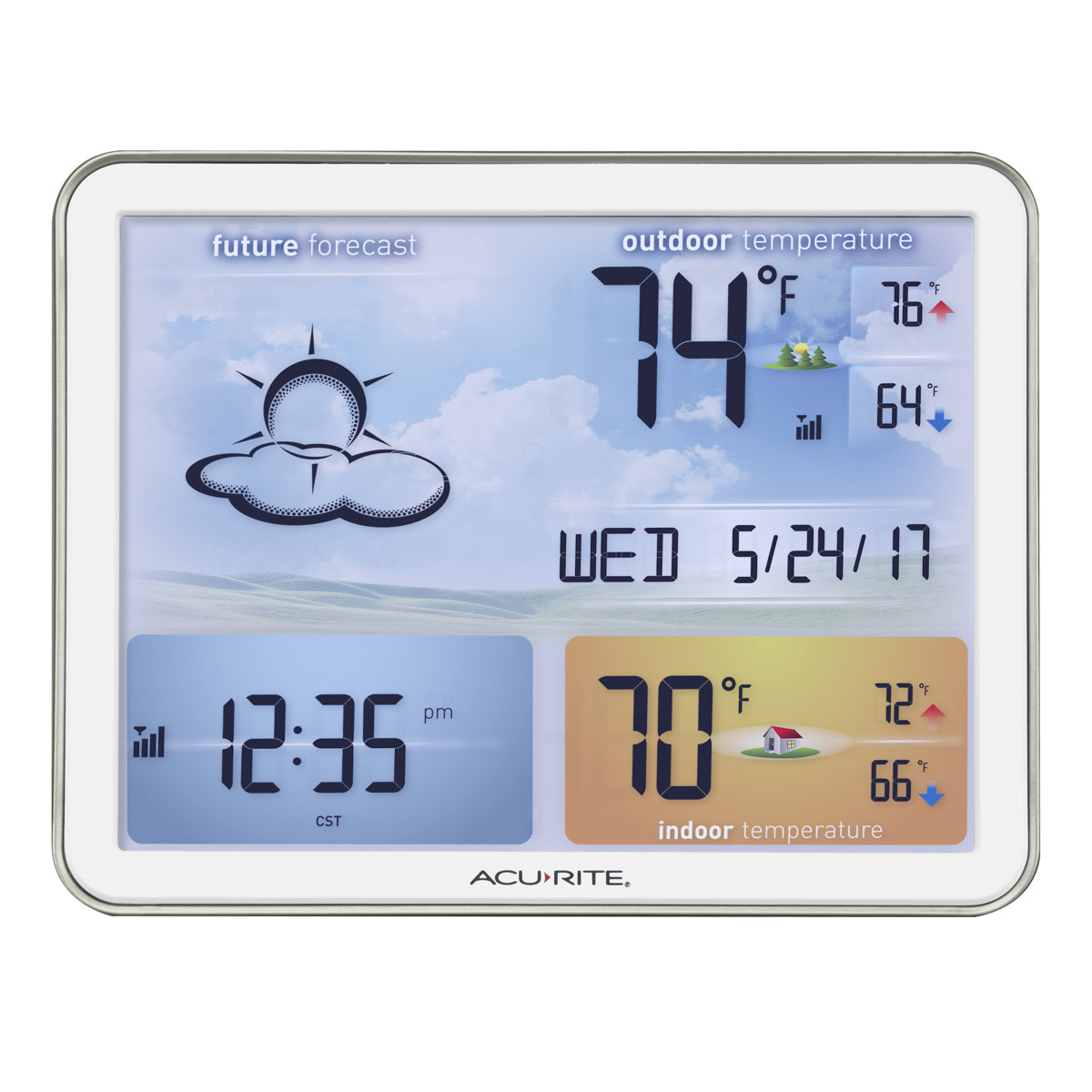 AcuRite Wireless Home Weather Station with Indoor/Outdoor Thermometer ...