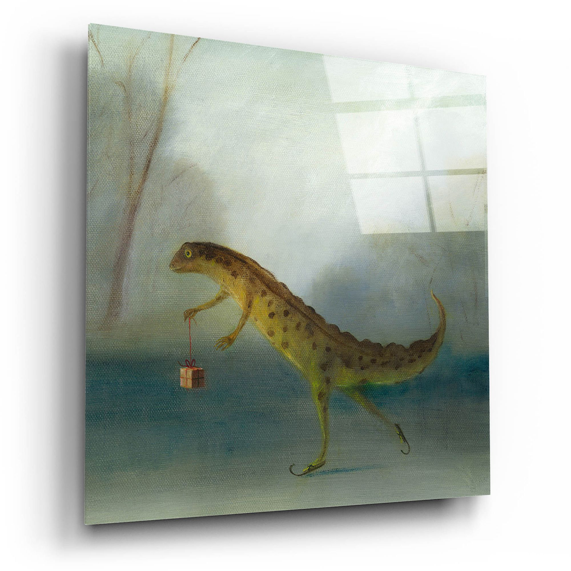 Trinx 'The Yuletide Newt' By Dd Mcinnes, Acrylic Glass Wall Art ...
