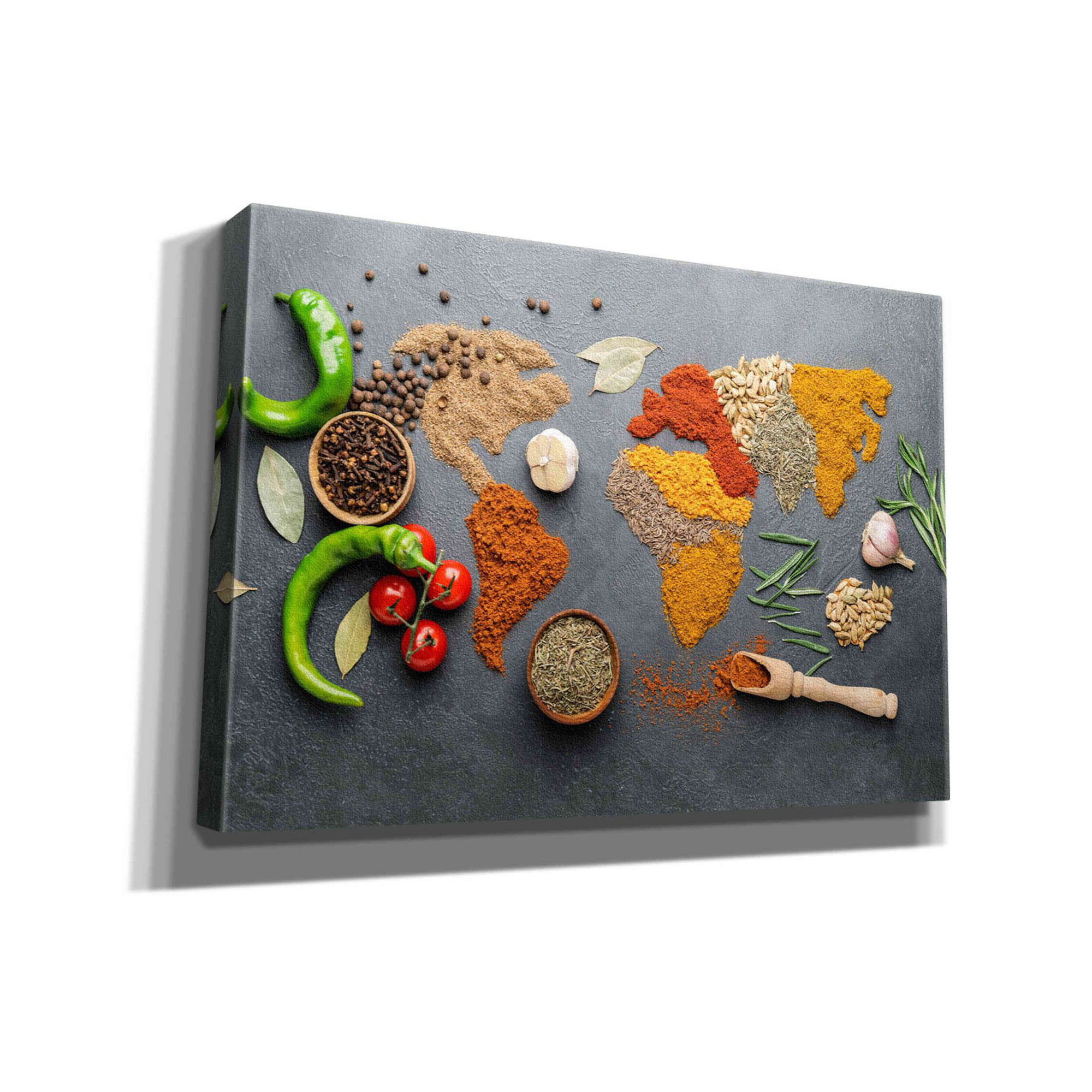 Latitude Run® Red Barrel Studio® 'Spicy World Map' By Epic Portfolio ...