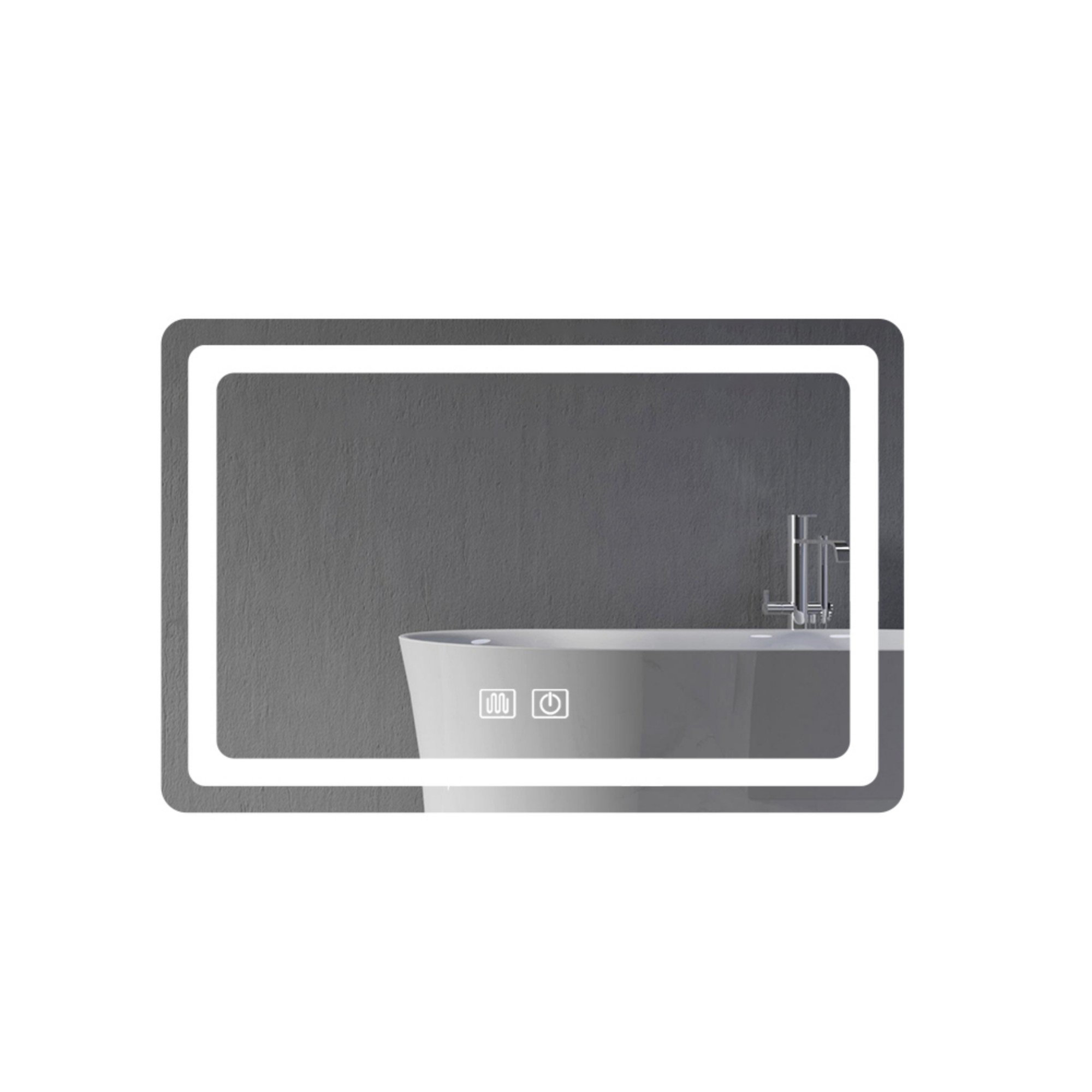 Ivy Bronx Smart vanity mirror with touch power and anti-fog switch ...