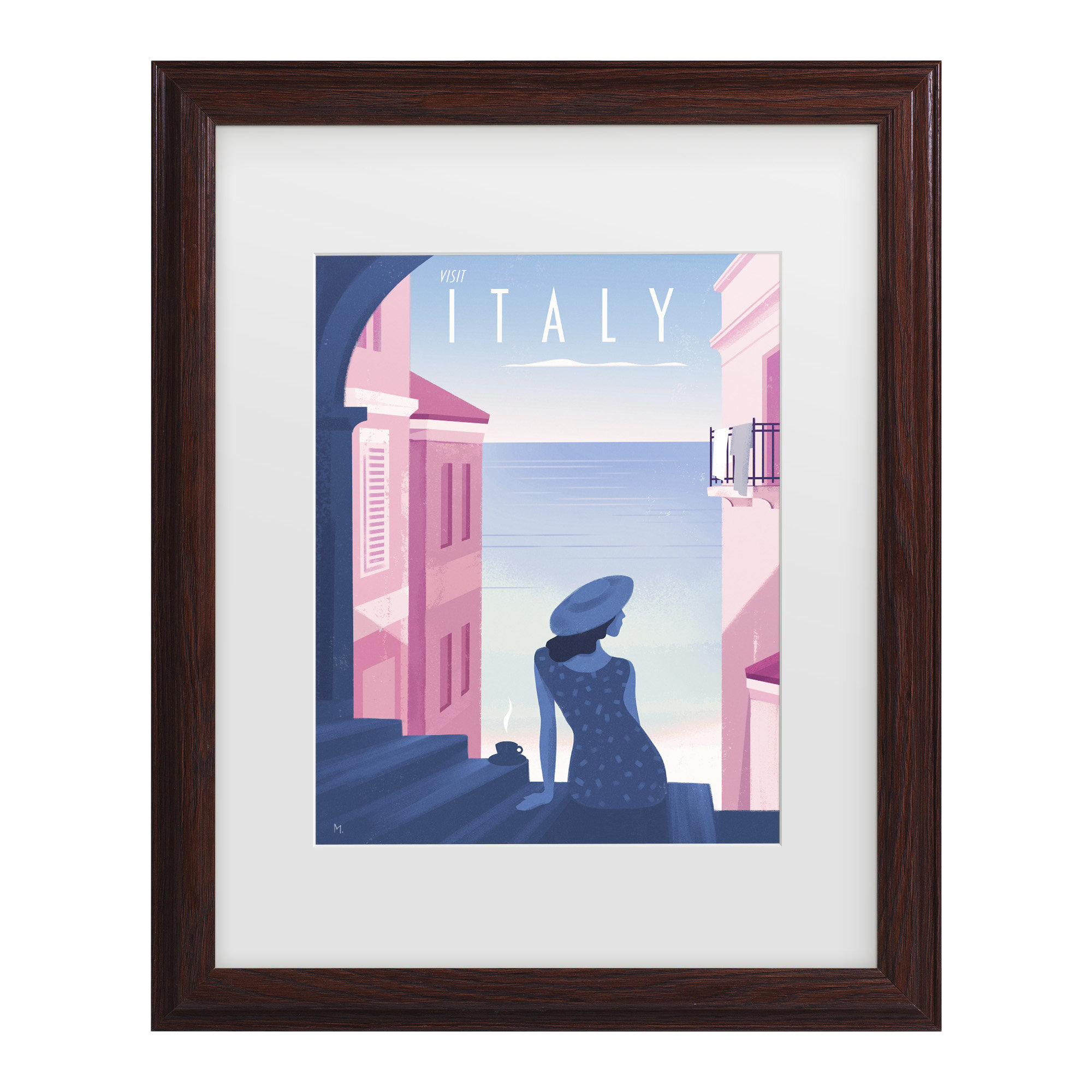Ebern Designs Bolog Martin Wickstrom Visit Italy Matted Framed Art ...