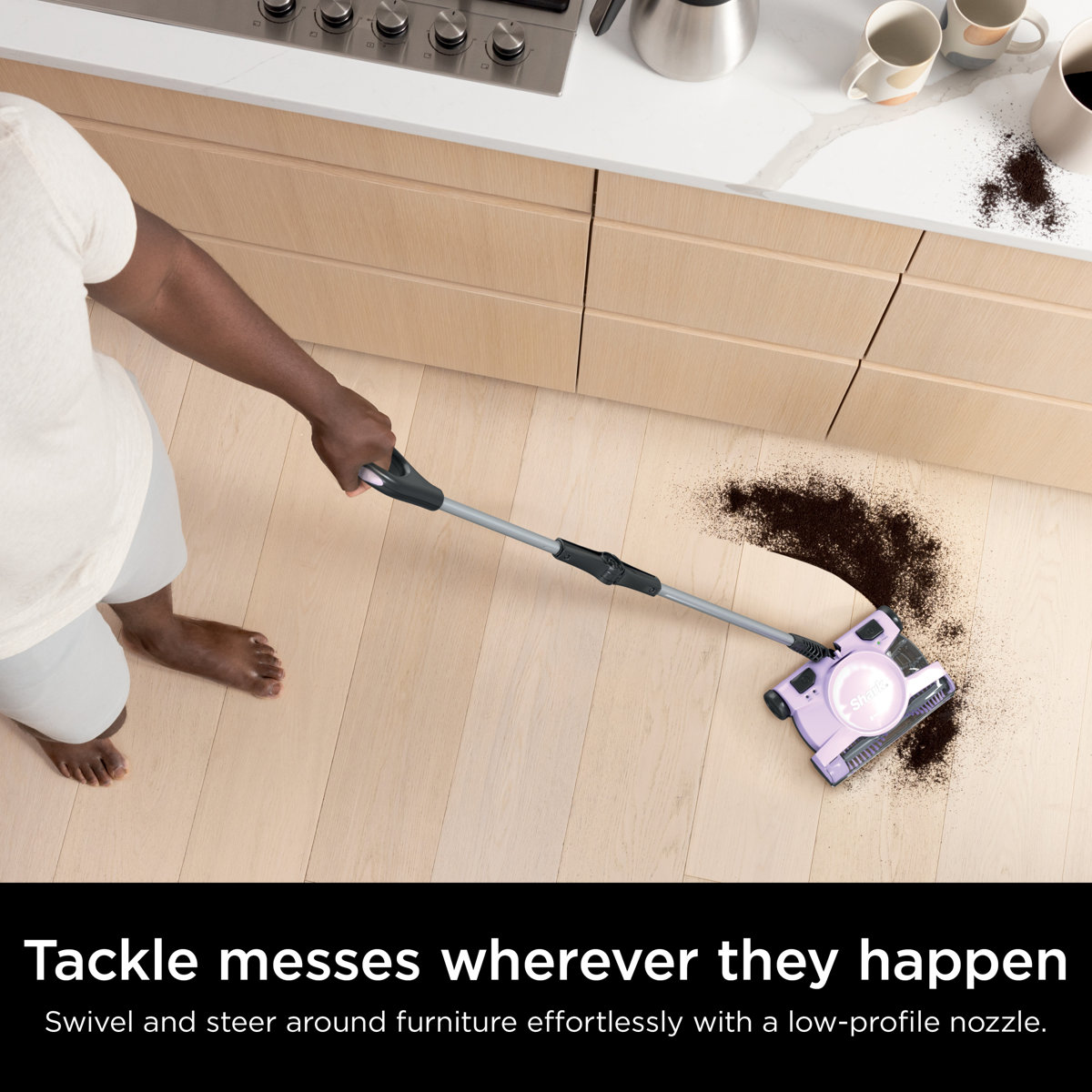 Shark Swivel Cordless Sweeper Floor Carpet Rechargeable Stick Vacuum ...