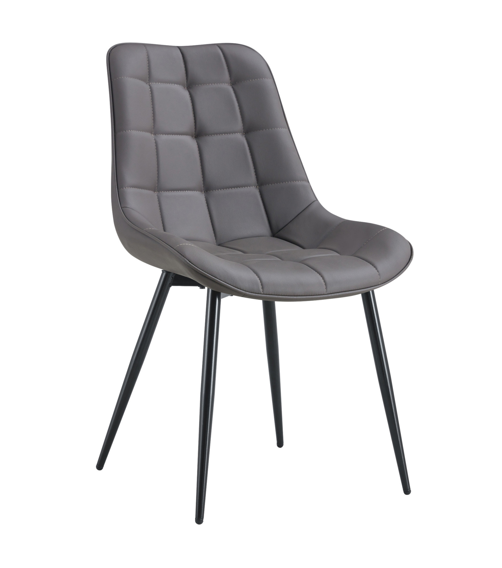 Corrigan Studio® Modern Fabric Dining Chair With Stylish Grid Pattern ...