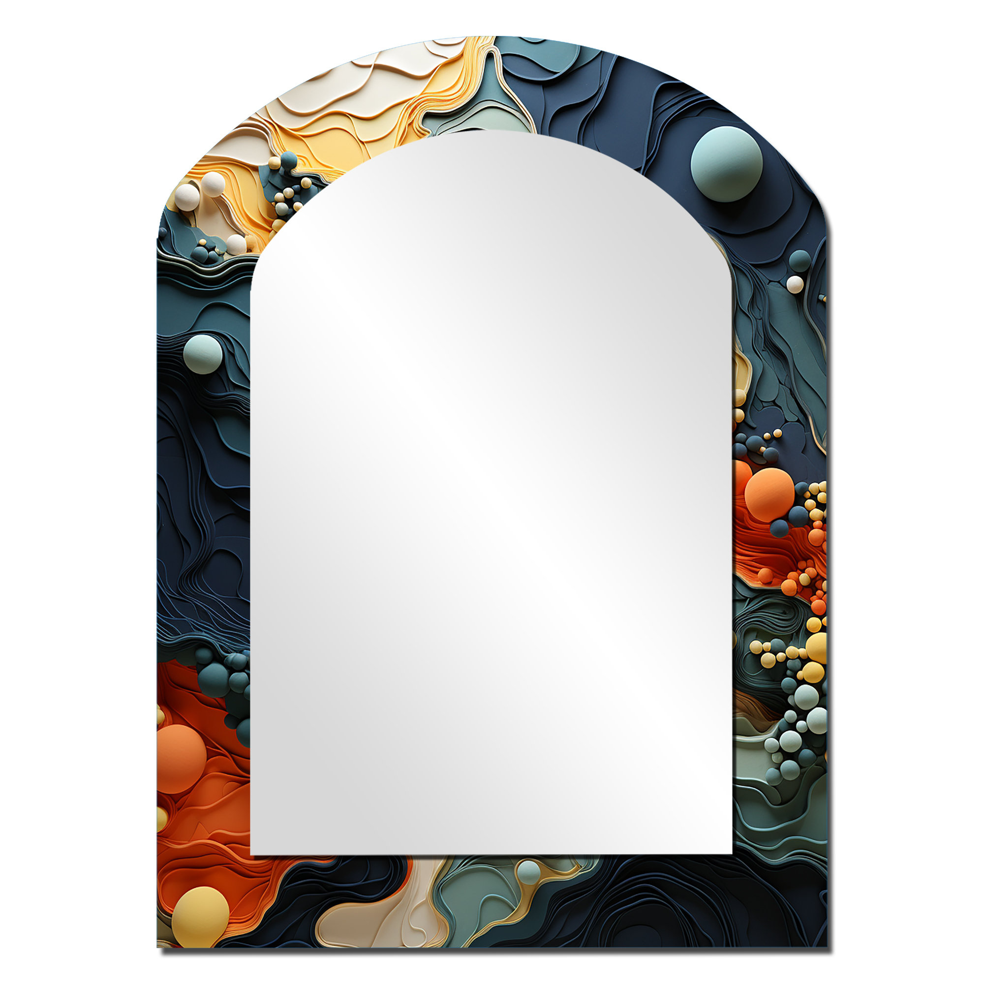 Dakota Fields Biomorphism Organic Forms II - Biomorphism Arch Mirror ...