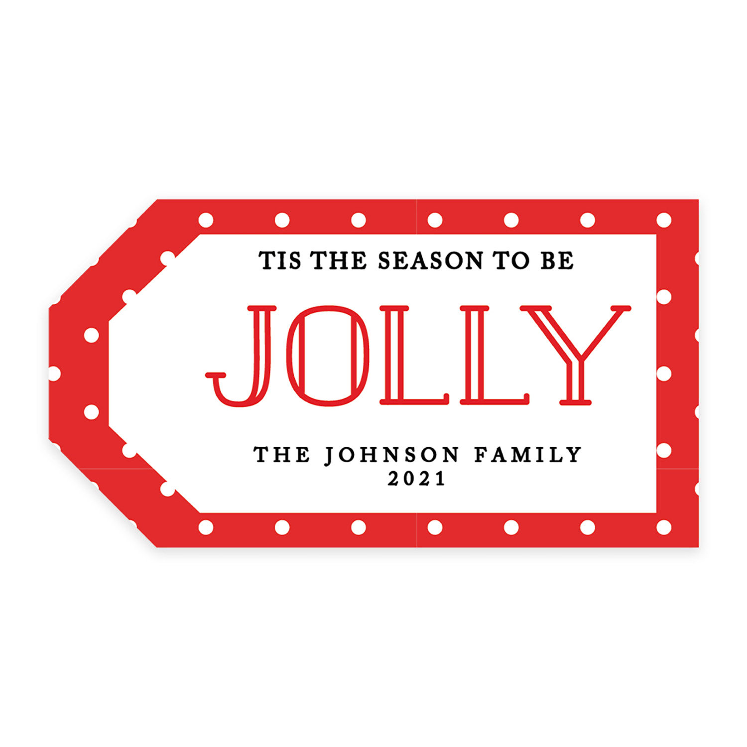 The Holiday Aisle® Custom Self Adhesive Classic Tis The Season To Be ...