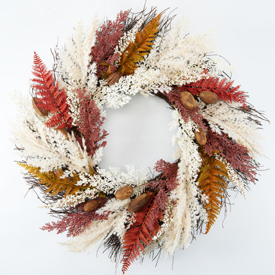 One Allium Way® 24 inch Autumn or Thanksgiving Fall Wreath Decor for ...